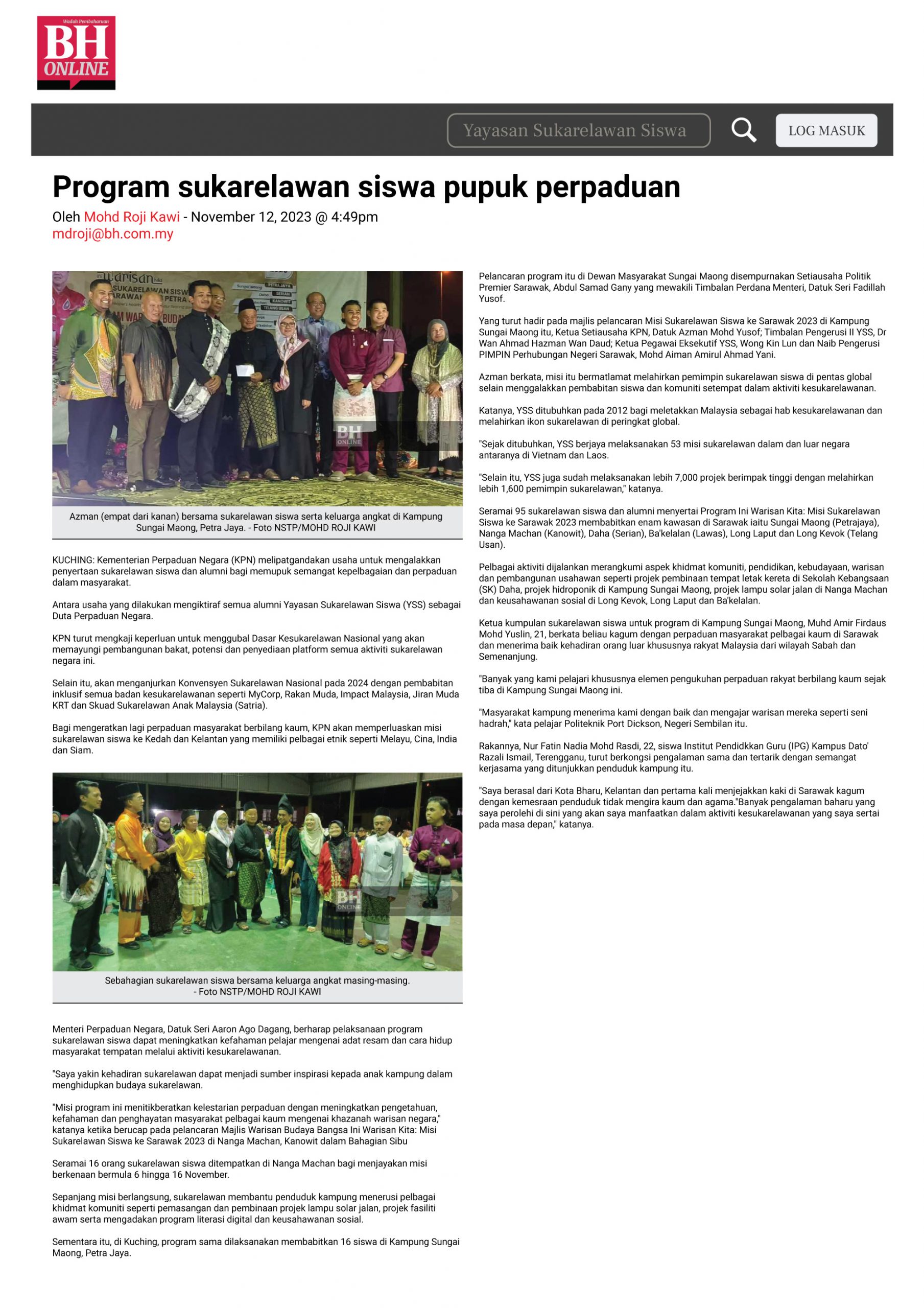 NEWS - Yayasan Sukarelawan Siswa